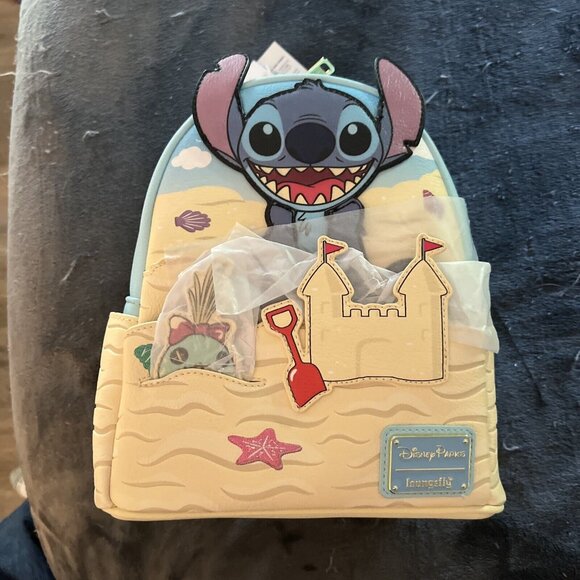Loungefly | Bags | Loungefly Stitch Scrump Beach Day Sand Castle ...